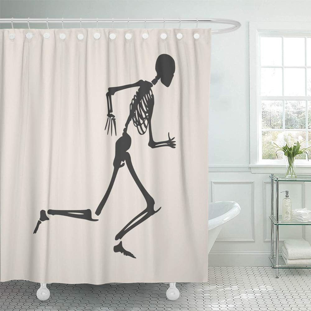 PKNMT Run Human Skeleton Running Halloween Party Anatomy Waterproof ...