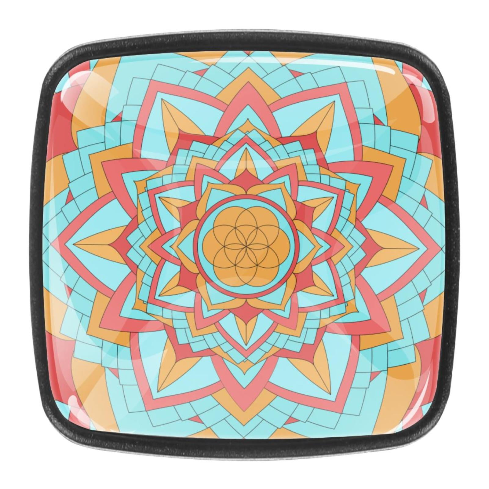 4 Pcs Square Cabinet Handle Cupboard Knob Drawer Pulls Handle ...