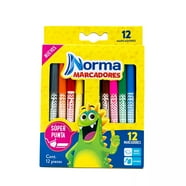 Marcadores Norma Lettering Doble Punta: Pincel y Fina Multicolor 12 ...