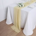 Efavormart 6FT Champagne Premium Chiffon Table Runner for Party Dining ...
