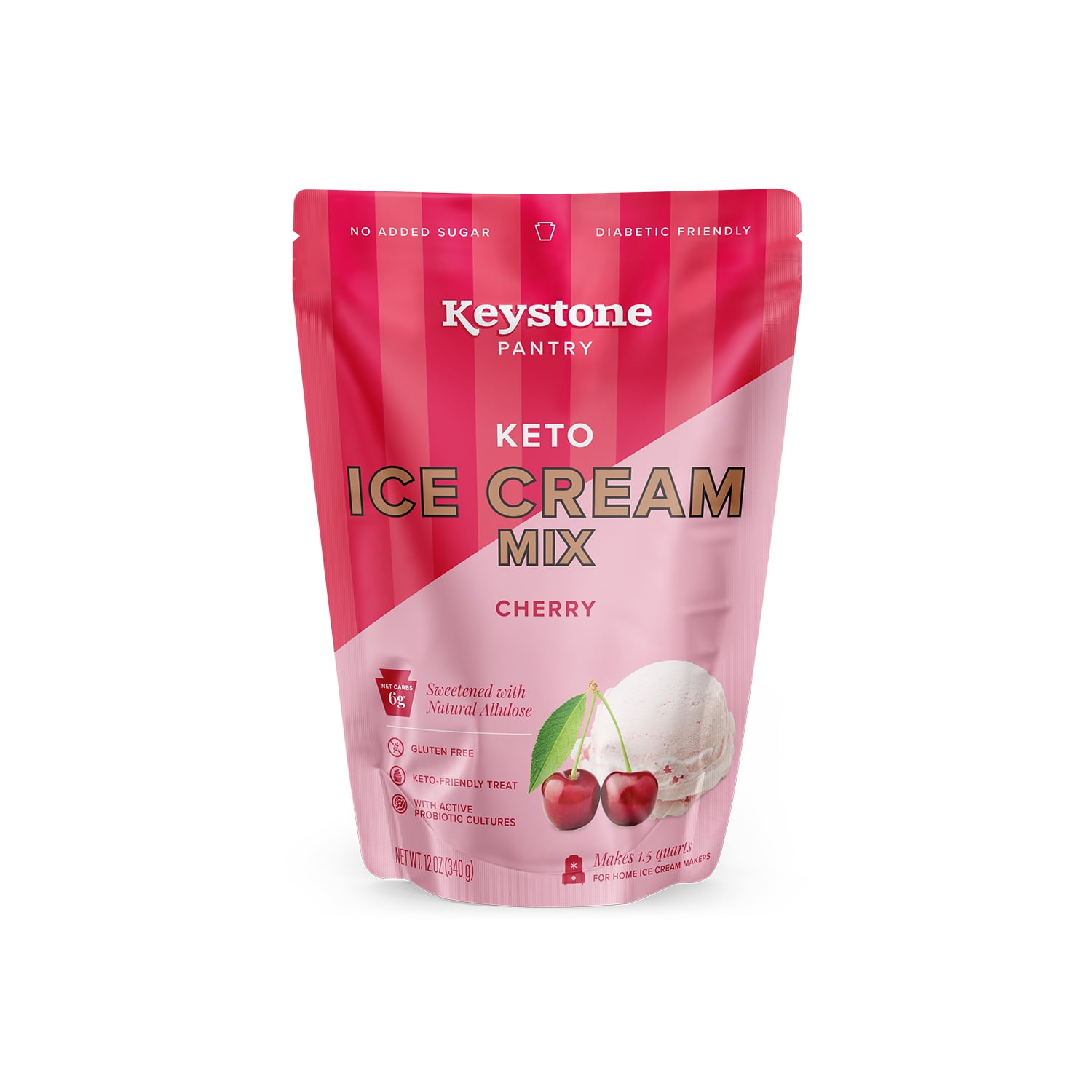 Keystone Pantry Keto Ice Cream Mix Cherry - Walmart.com