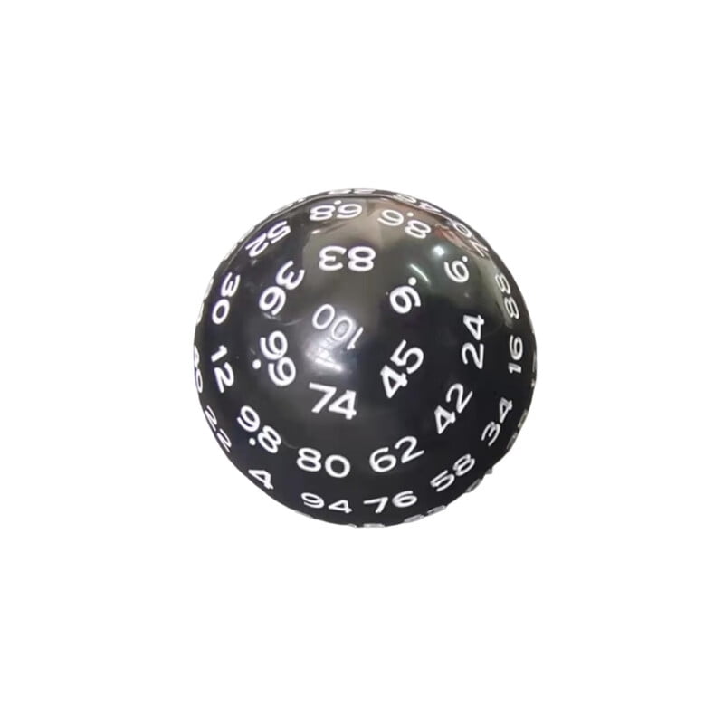 Bluelans Number Dice,Number Dice Multi-sided Engraved Number Bright ...