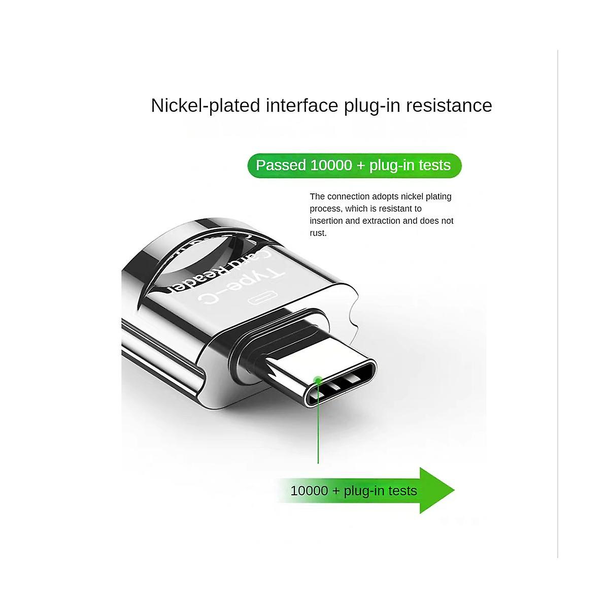 Lector de tarjetas TF Yashi Adaptador OTG USB C Plata | Bodega Aurrera en línea