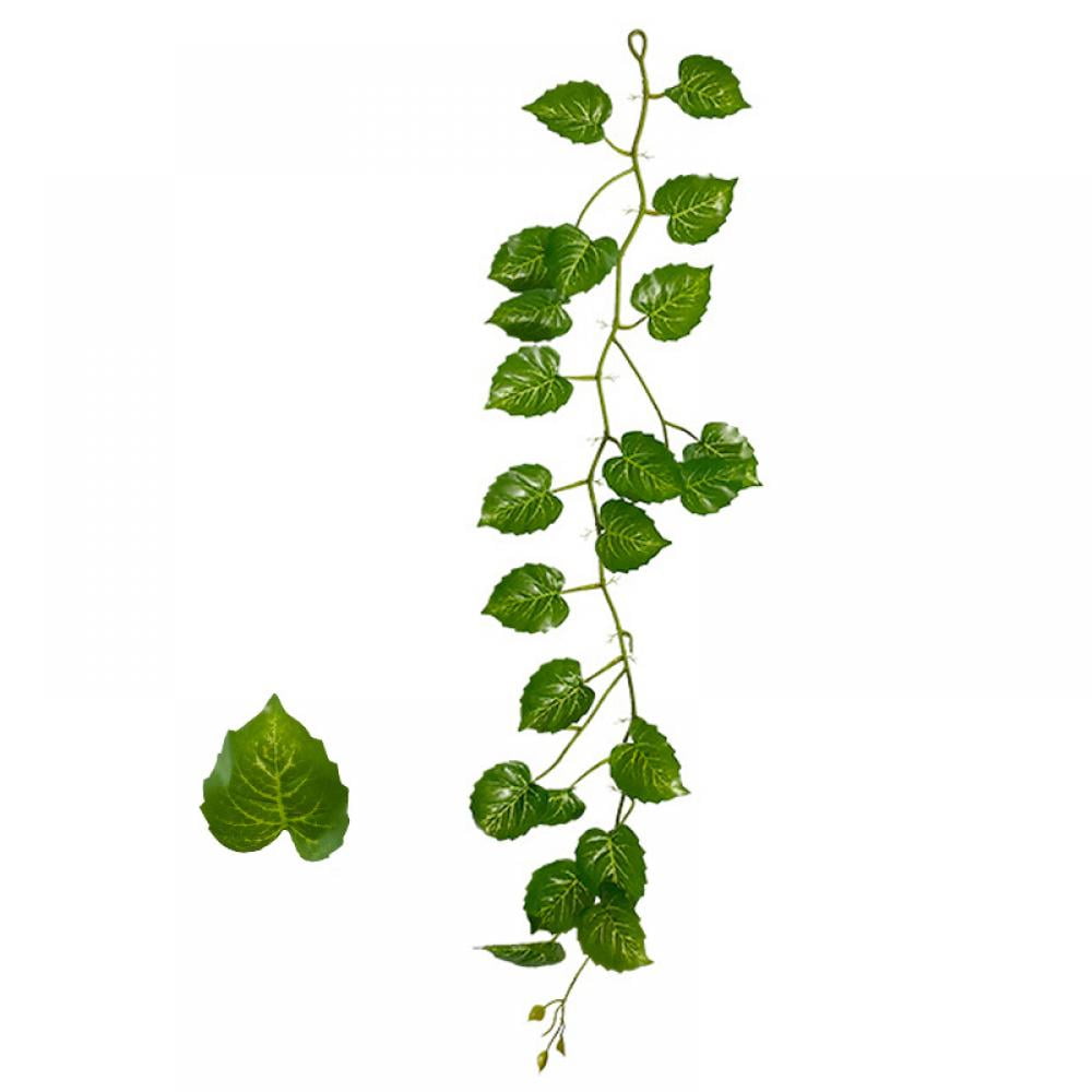 1 2M 3 9Ft Artificial Hanging Plant Fake Turtle Back Leaf Rattan Vine
