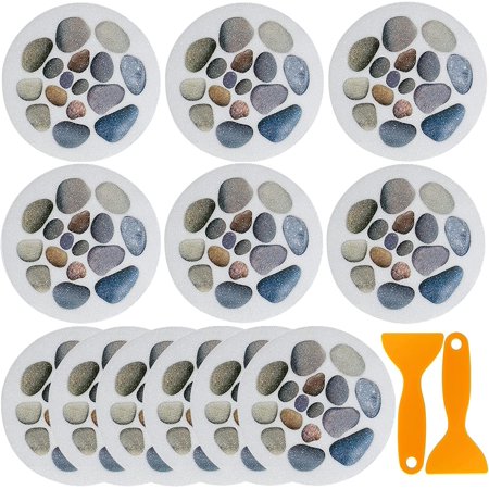 Bail 12 Pcs Non Slip Bathtub Stickers, 5.9 Inch Round Self-Adhesive ...
