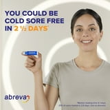 Abreva Docosanol Cold Sore and Fever Blister Treatment Cream Tube, 2 G ...
