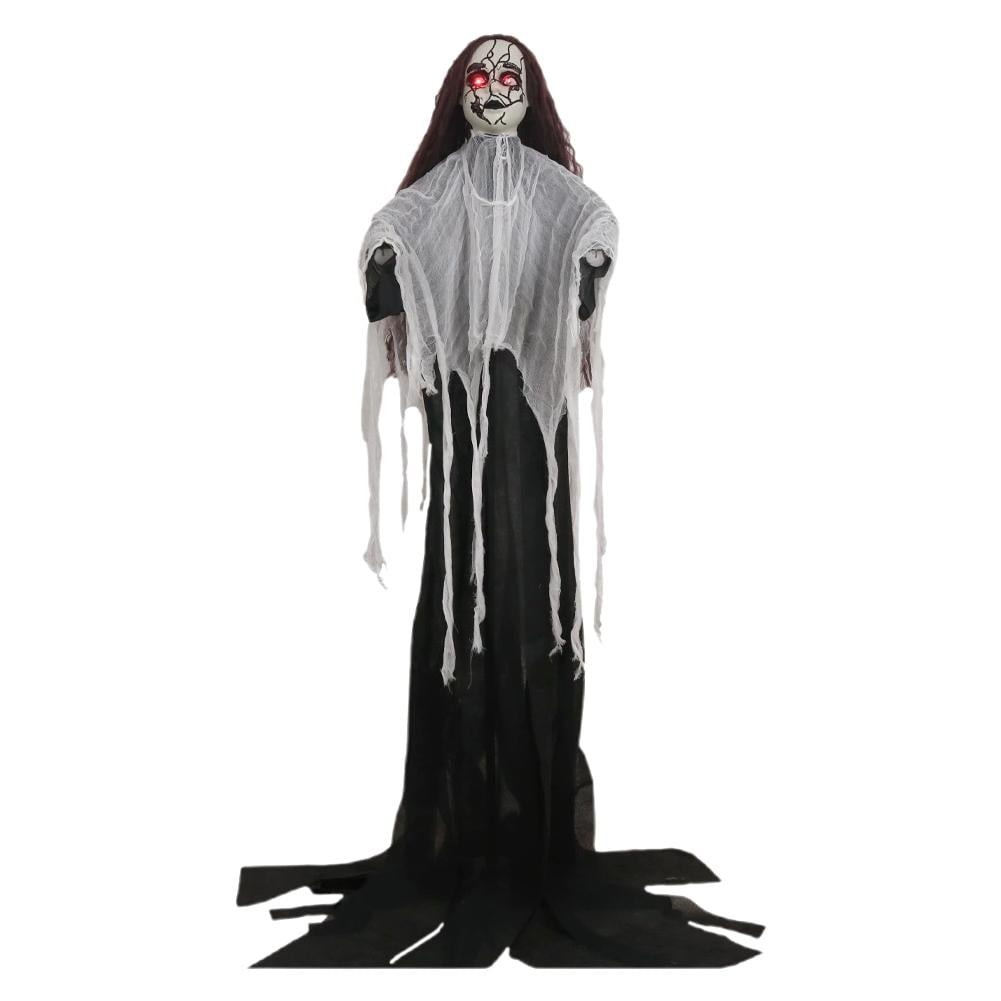 Animatronic Sound-Activated Bride Prop, Spooky Life-Size Halloween ...