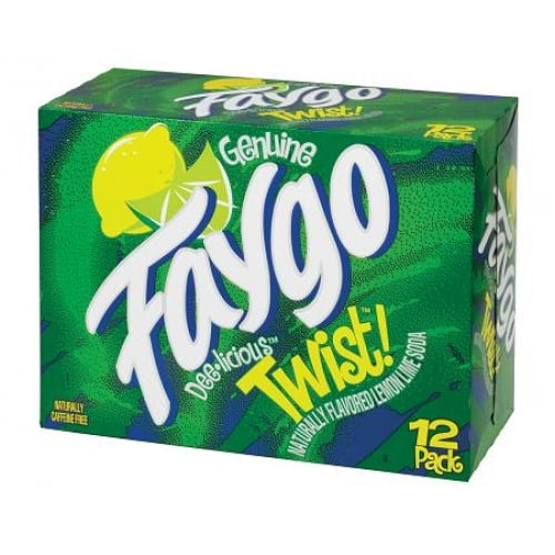 Faygo Twist Lemon Lime Flavored Soda, 12 Fl. Oz., 12 Count - Walmart.com