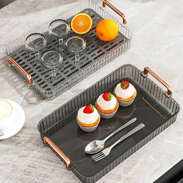 Rectangular Double Layer Drainage Tray Tea Tray With Elegant Design ...
