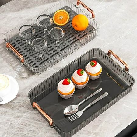 Rectangular Double Layer Drainage Tray Tea Tray With Elegant Design ...