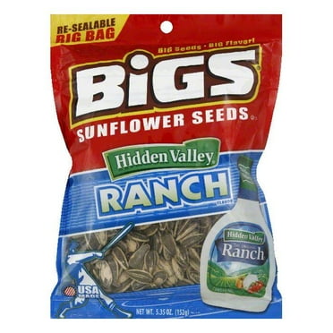 BIGS Hidden Valley Ranch Sunflower Seeds, Keto Friendly Snack, Low Carb ...