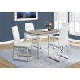 Pemberly Row Dining Table in Dark Taupe and Chrome - Walmart.com