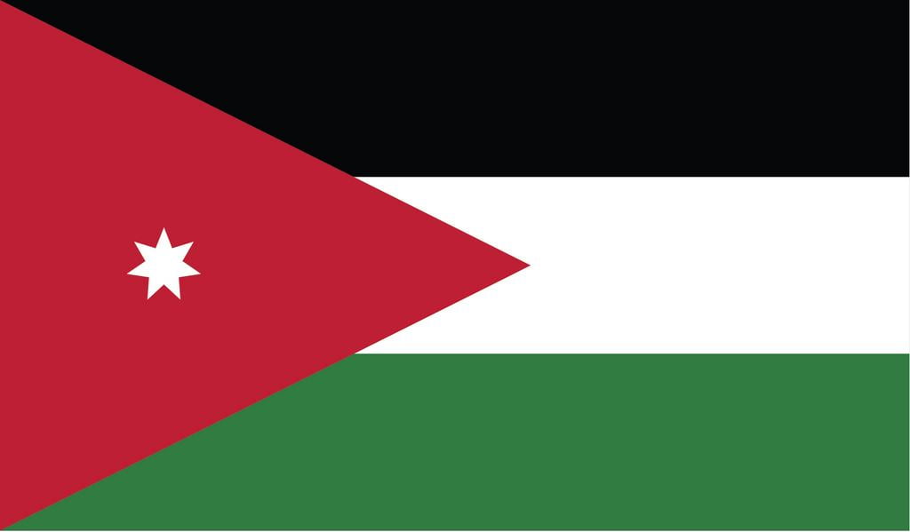 2-Pack Jordan Flag Decal Sticker | 5-Inches By 3-Inches | Laminated ...