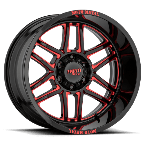 Moto Metal Aluminum Rim MO992 FOLSOM 20X10in Gloss Black Milled with ...