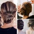 8 Piece U-Shape Hair Combs for Women's French Twist Updo and Bun ...