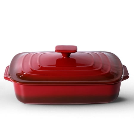 Lareina Large ceramic casserole Dish with Lid, 40 Quart covered ...