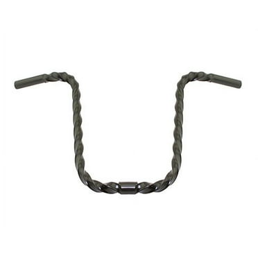 All Square Twisted Handlebar 13" 25.4mm Chrome. Bike handle bar ...