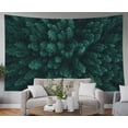 Forest Nature Tapestry - Pine Tree Evergreen Fir Forest Wall Hanging ...