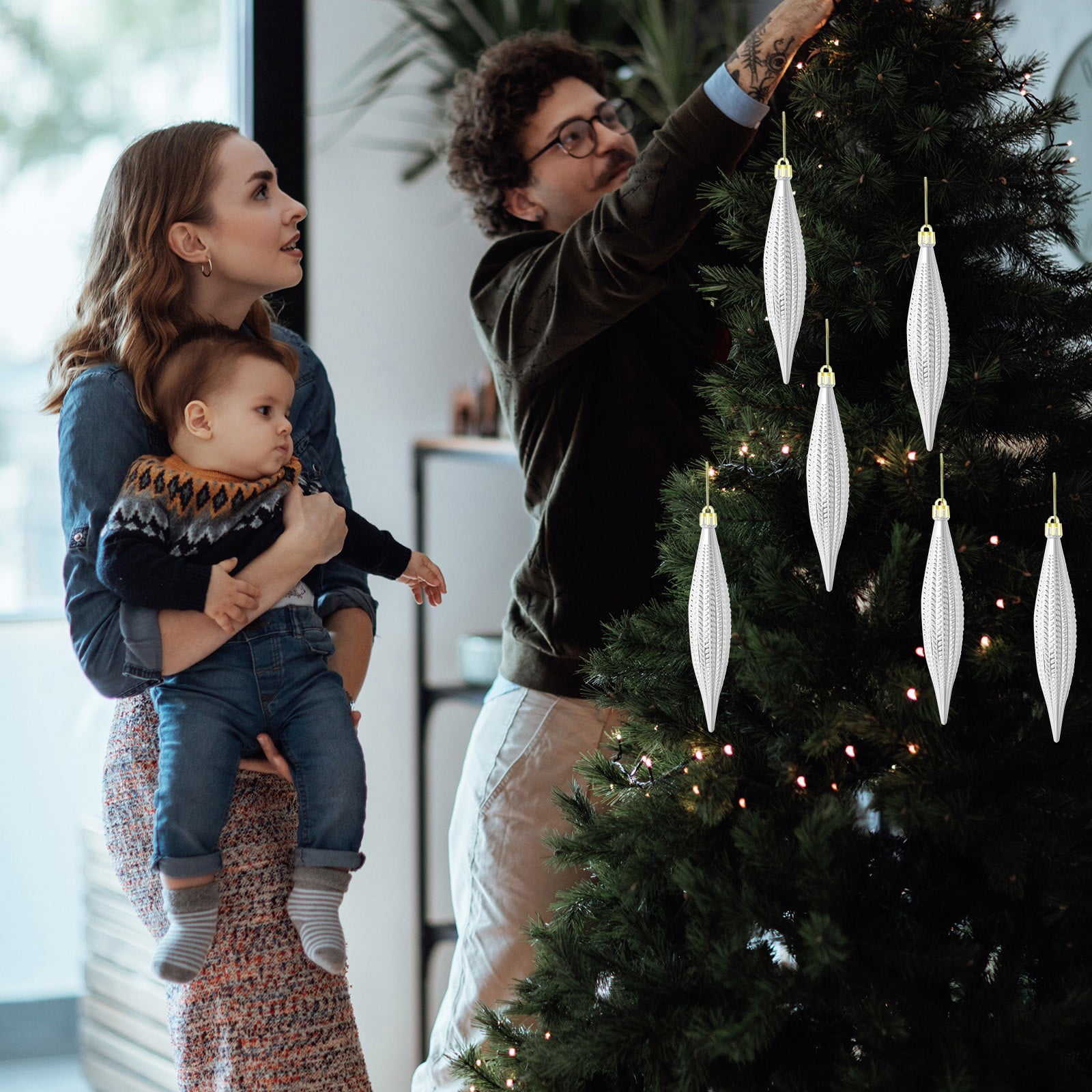 Click here for Com1950s Alien Christmas Ornaments electroplated C... prices