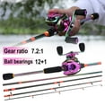 Sougayilang Casting Fishing Rod Multicolor Baitcasting Reel Fishing Kit ...