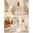 Empty Glass Perfume Bottle 50ml (1.69 oz) with Cap Refillable Fragrance ...