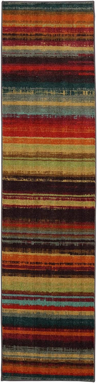 Mohawk Home New Wave Boho Striped Printed Area Rug, 2'x5', Multi ...