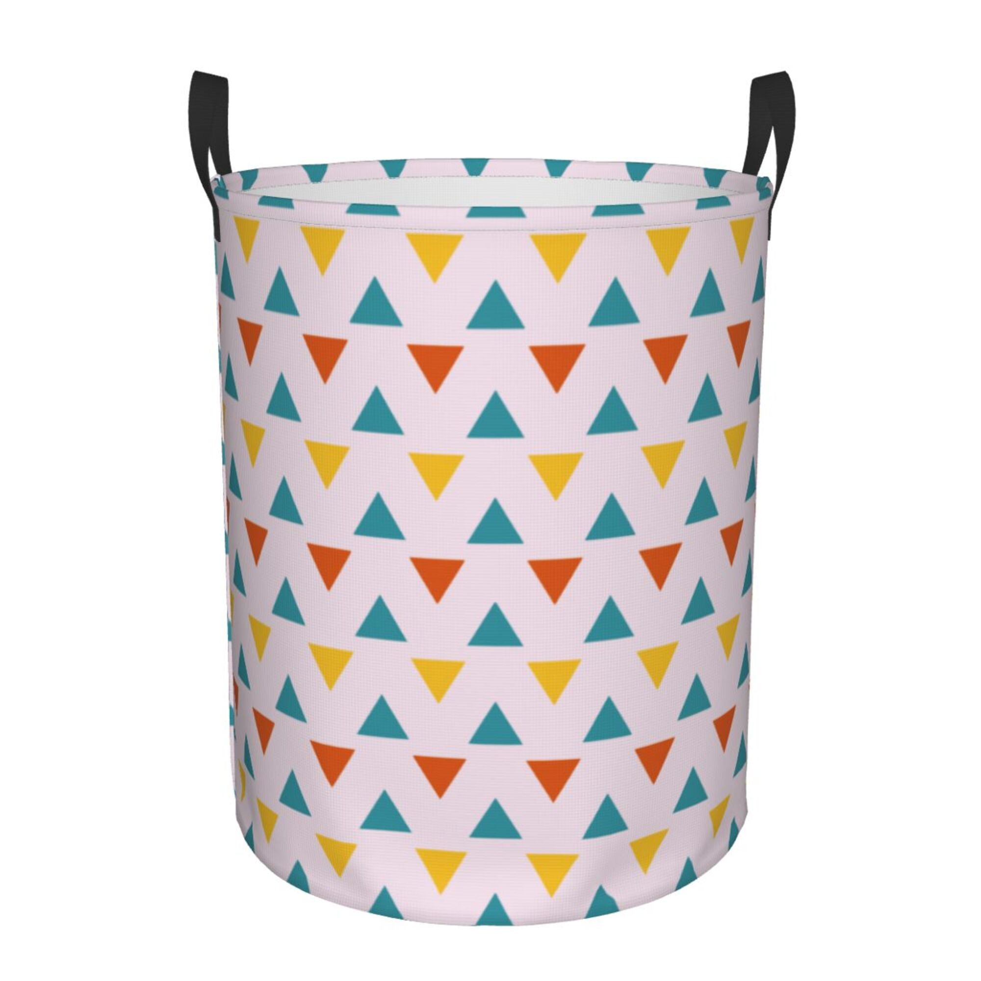 DouZhe Waterproof Collapsible Large Laundry Baskets, Colorful Triangle ...