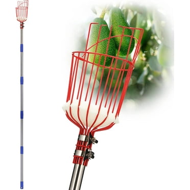 1 Set Fruit Picking Pole Adjustable Pole Apple Picker Picker Basket ...