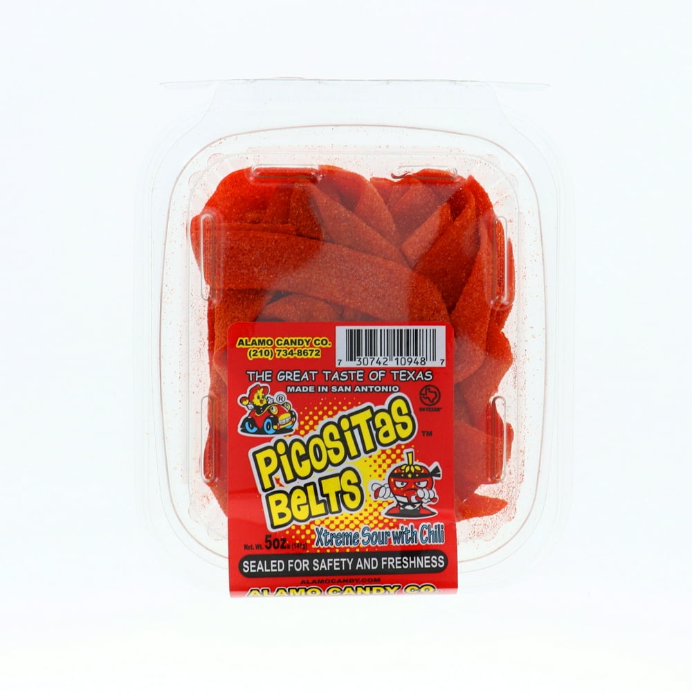 ALAMO CANDY CO. PICOSITAS BELTS XTREME SOUR WITH CHILI 5 oz - Walmart ...