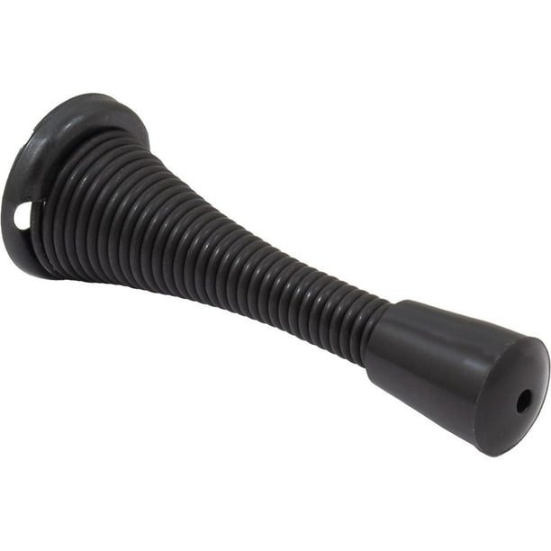 Heavy-Duty Spring Door Stop, 2-3/4 Inches, Matte Black by Stone Harbor ...