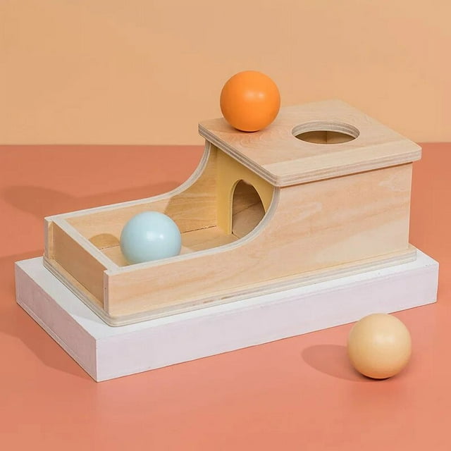 New Montessori Macaroon Color Spinning Drum Match Coin Box Permanent ...