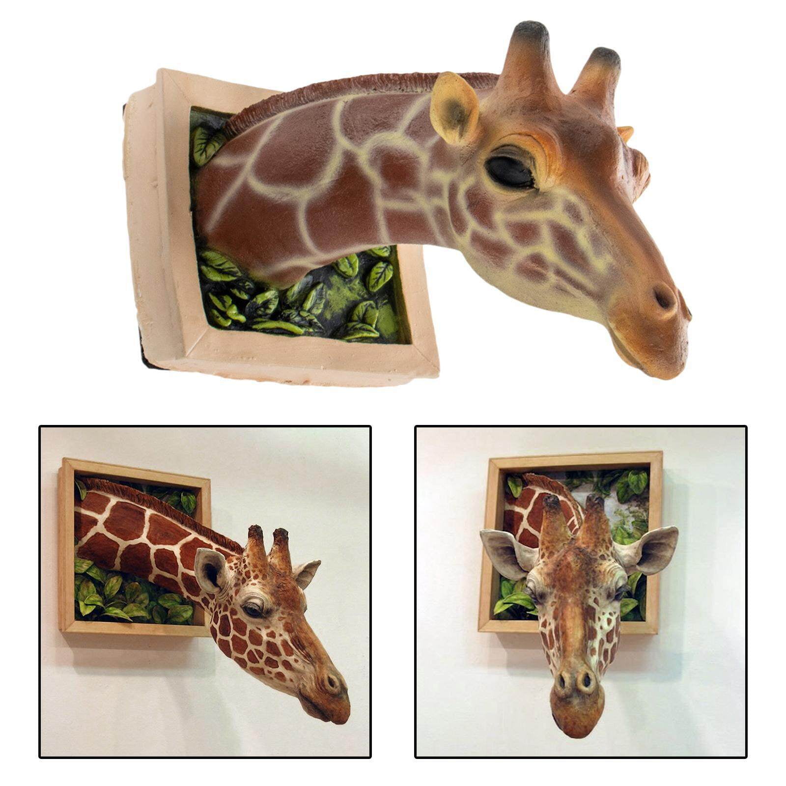 Click here for Wweixi 3d Giraffe Head Art Statue Figurine Statue... prices