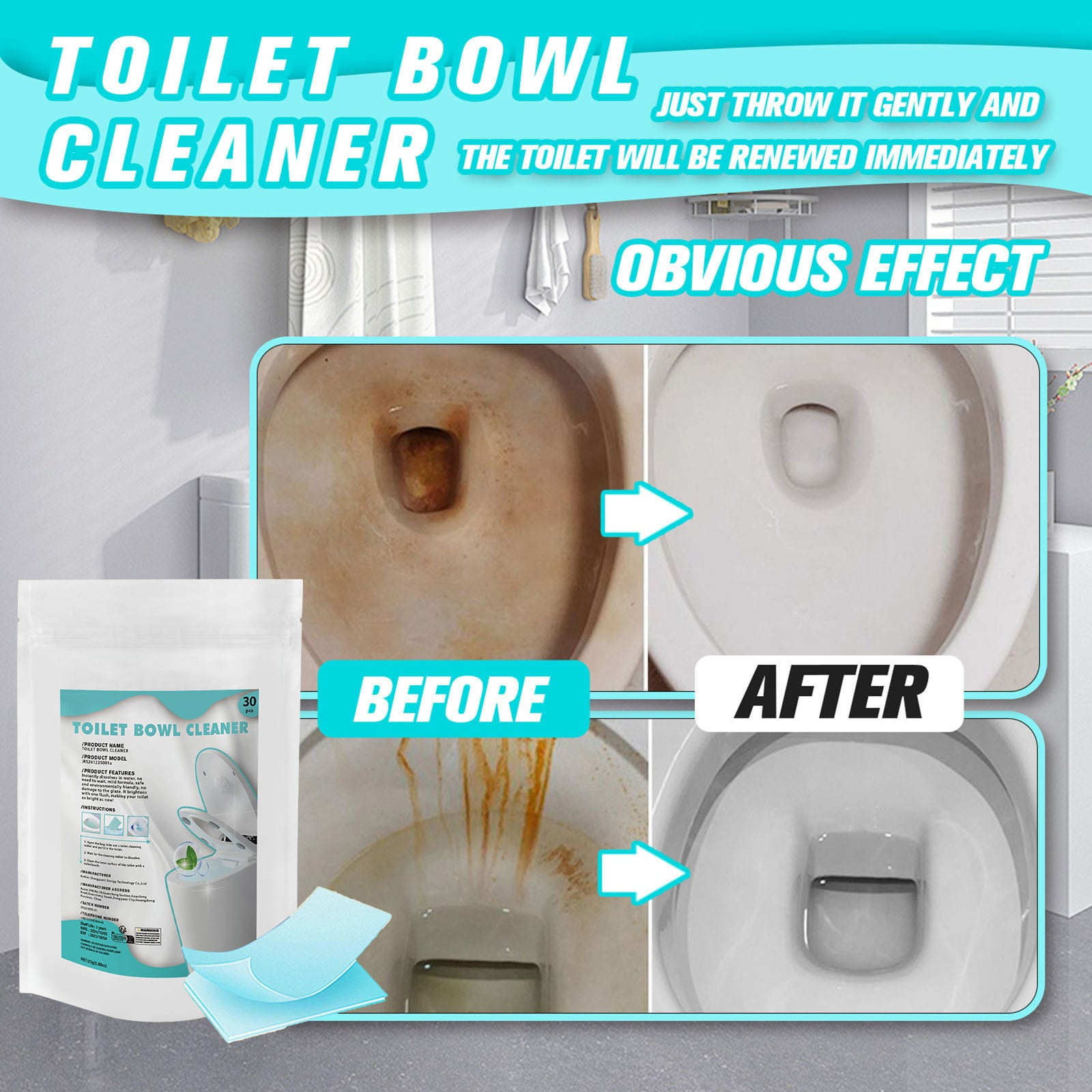 Click here for Qazbgdl Toilet Cleaning Tablets For Deodorizing An... prices