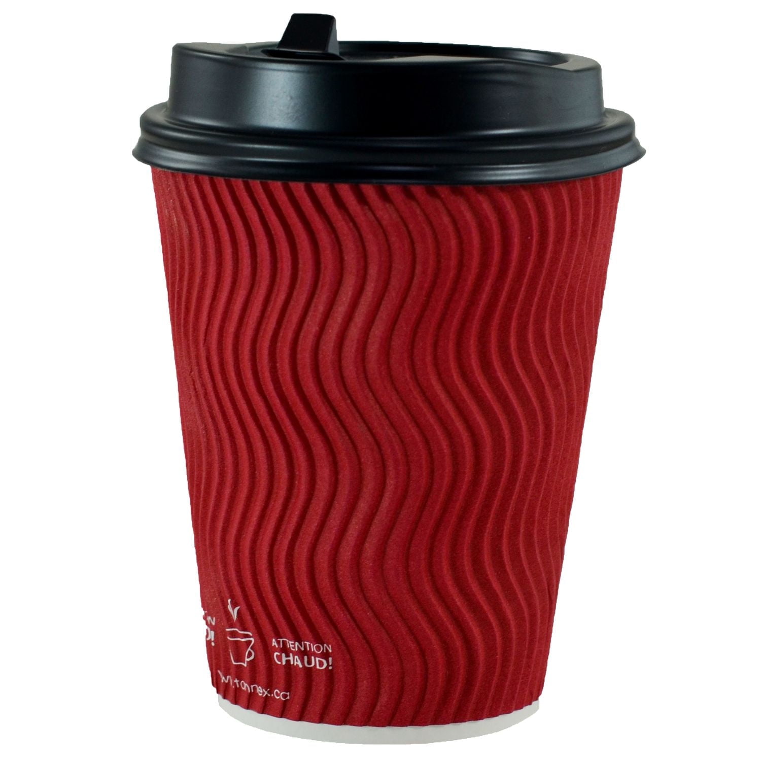 Click here for Double Wall Cup  10oz  Red  & Tannex Dome Lid With... prices