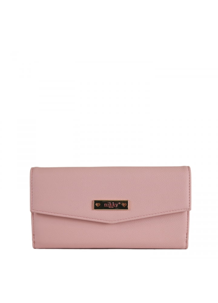 Multiple Compartment Pink Trifold Women's Wallet - Walmart.com