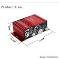 MA170 Mini 2 Channel Stereo Power Amplifier Board, Hi-Fi 12V DC For Car ...