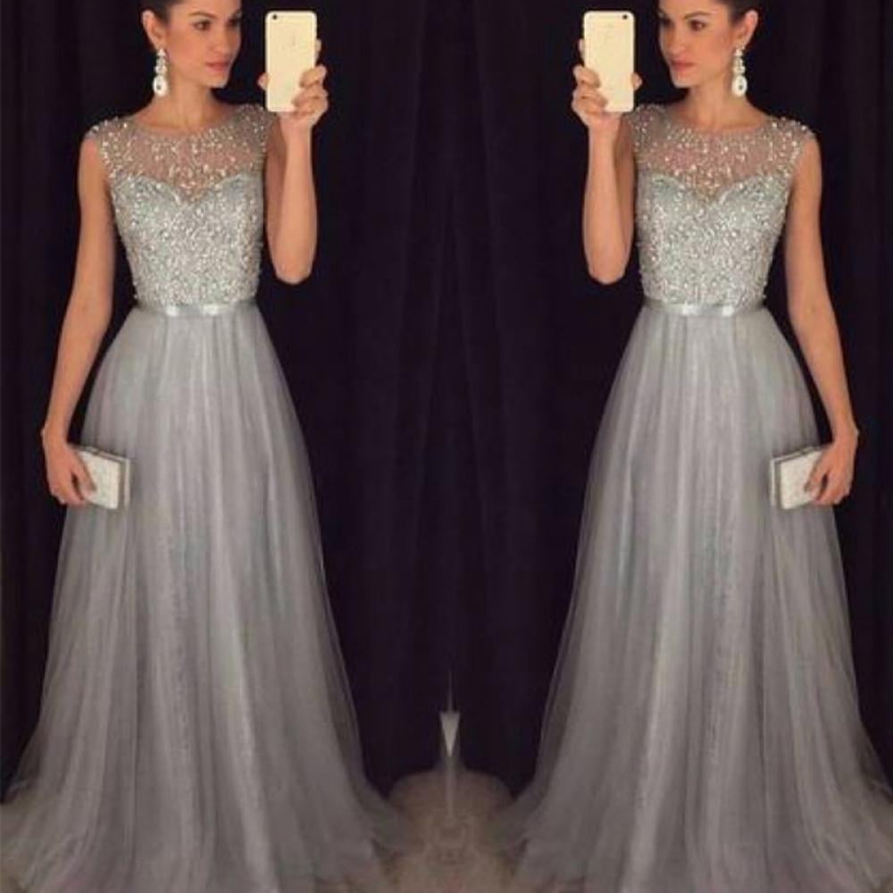 Click here for Generic Fashion Sequin Patchwork Dress Party Sleev... prices