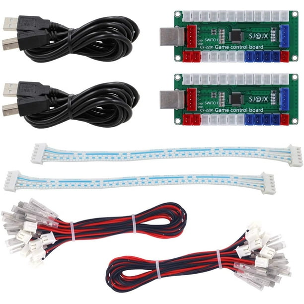 FYBTO Arcade Game USB Encoder Zero Delay 2 Player Gamepad Button Joystick Controller for FYBTO ...