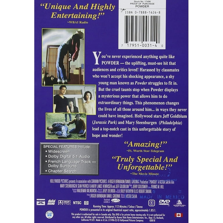 Powder 1995 Dvd