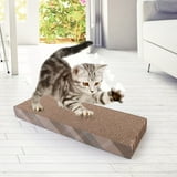 Prime Pets 2 Small Cat Scratcher Cardboard with Catnip, 15.8x4.8 in ...