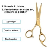 Unique Bargains Portable 6" Length Straight Scissors for Long Short ...
