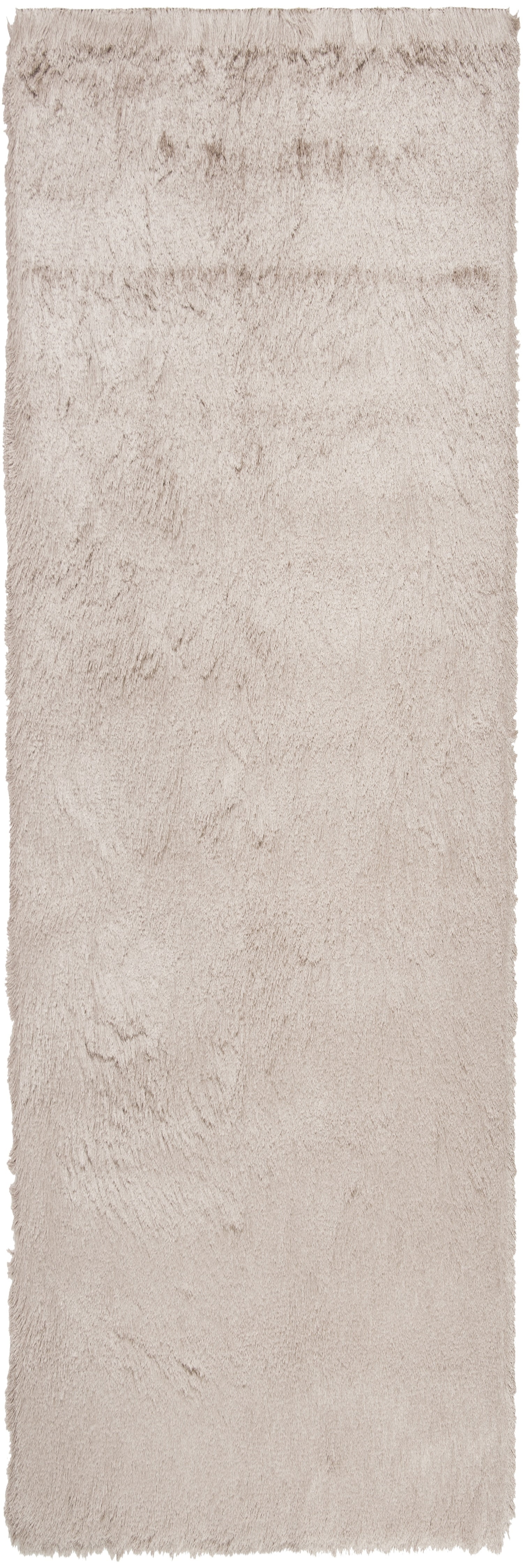 SAFAVIEH Paris Darwin Plush Polyester Shag Runner Rug, Beige, 2'3" x 8 ...