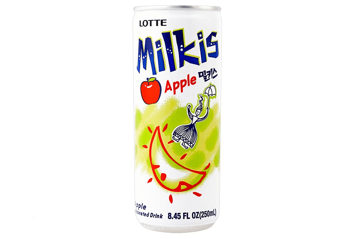 Lotte Milkis Carbonated Soda Drink Apple Flavour 1 Pack (6pcs) - 51Fl ...