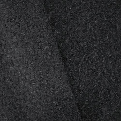 Black Wool Blend Boucle Texture Sweater Knit, Fabric By the Yard ...