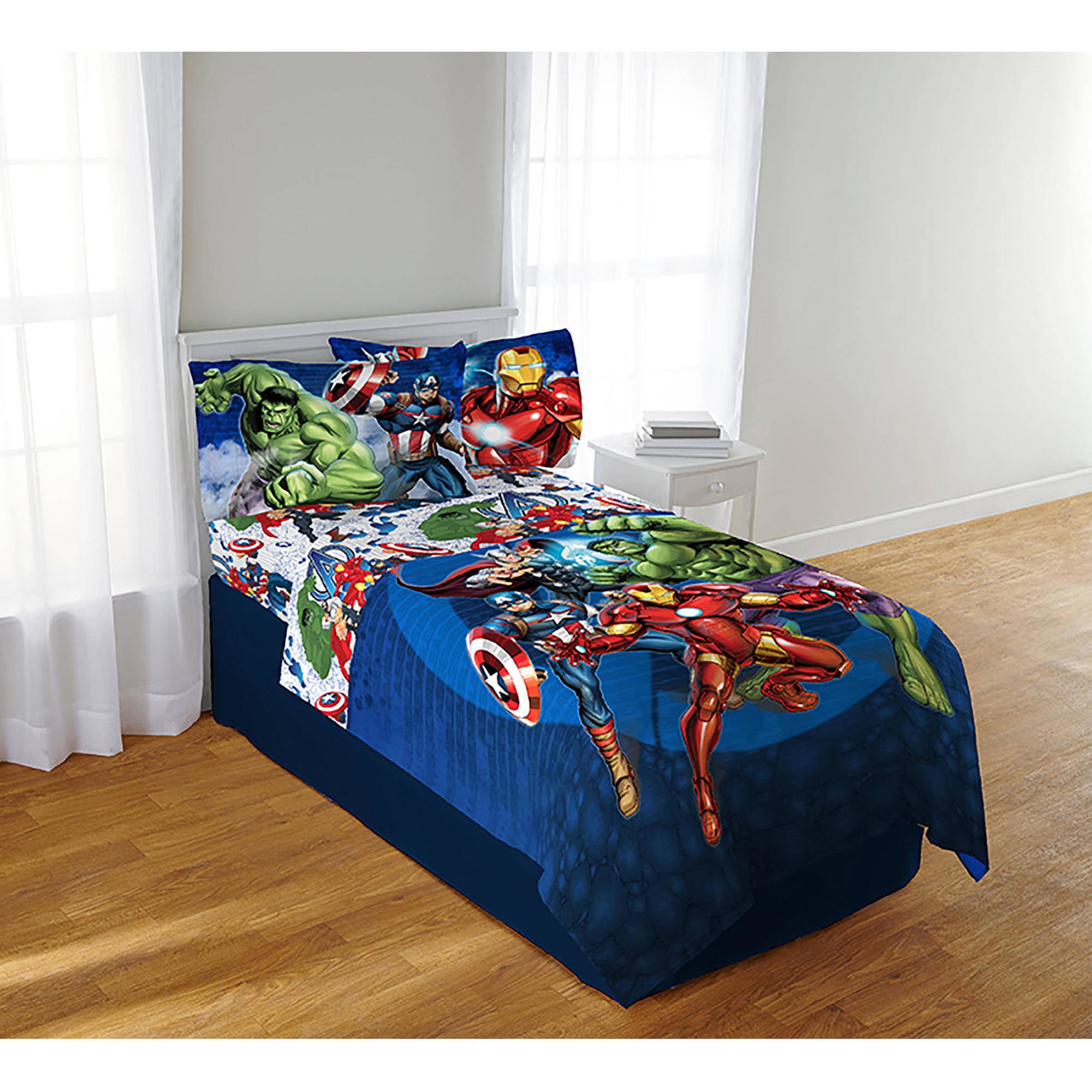 Marvel Avengers Blue Circle Sheet Set, 1 Each - Walmart.com