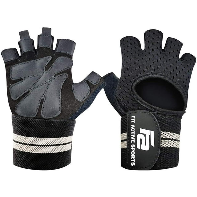 Fit Active Sports Ventilated Weight Lifting Workout Gloves with ...