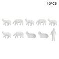 10 PCS Model Sheep Figures for Railway & Building Layout - 1:150 Scale ...