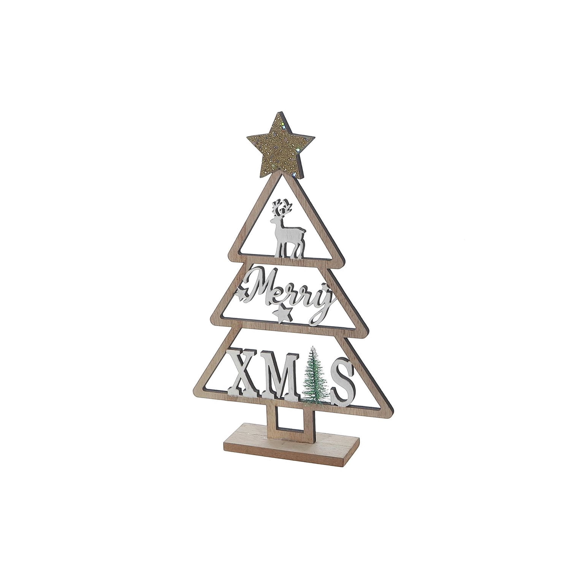Click here for Ih Casadécor Wooden Merry Christmas Tree Stand prices