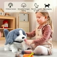 12 Pcs Walking Puppy Toy for Kids,Toy Dog That Walks and Barks,Grey and ...