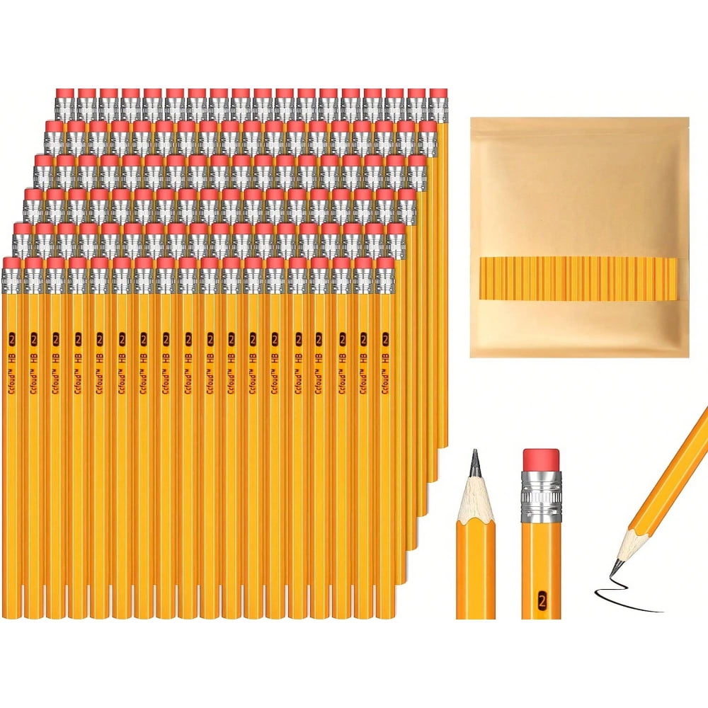 Click here for Lngoor 50/100/150pcs Bulk Pencils With Eraser Top... prices